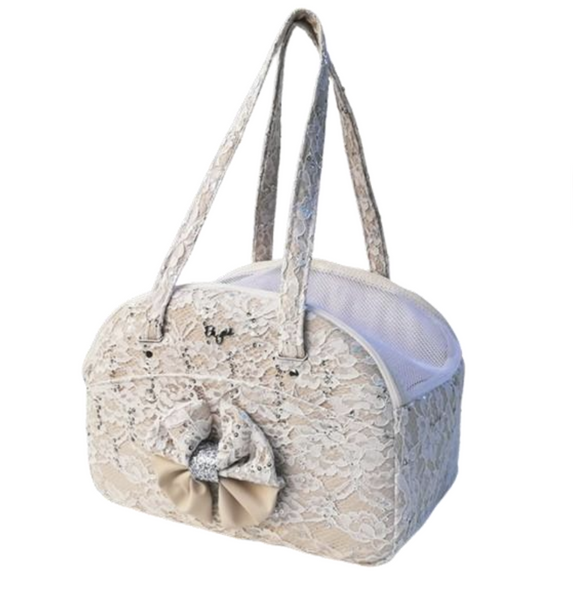 Lace Traveller Bag and Car Carrier | Teacup's Paw Couture