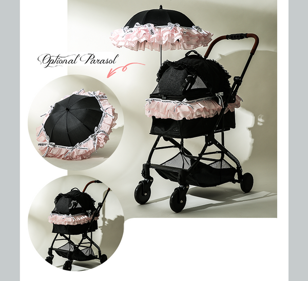 Teacup's Parasol Stroller Accessories for Black and Pink Stroller ...
